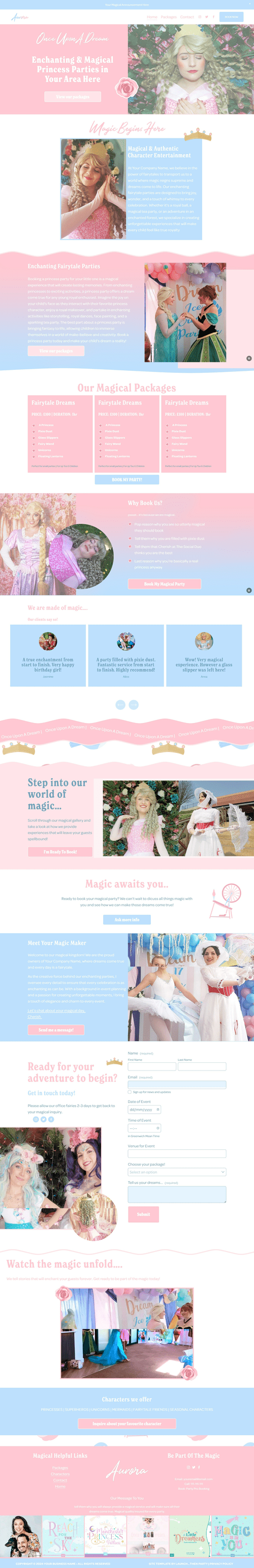 Aurora Squarespace Template Kit — The Social Duo