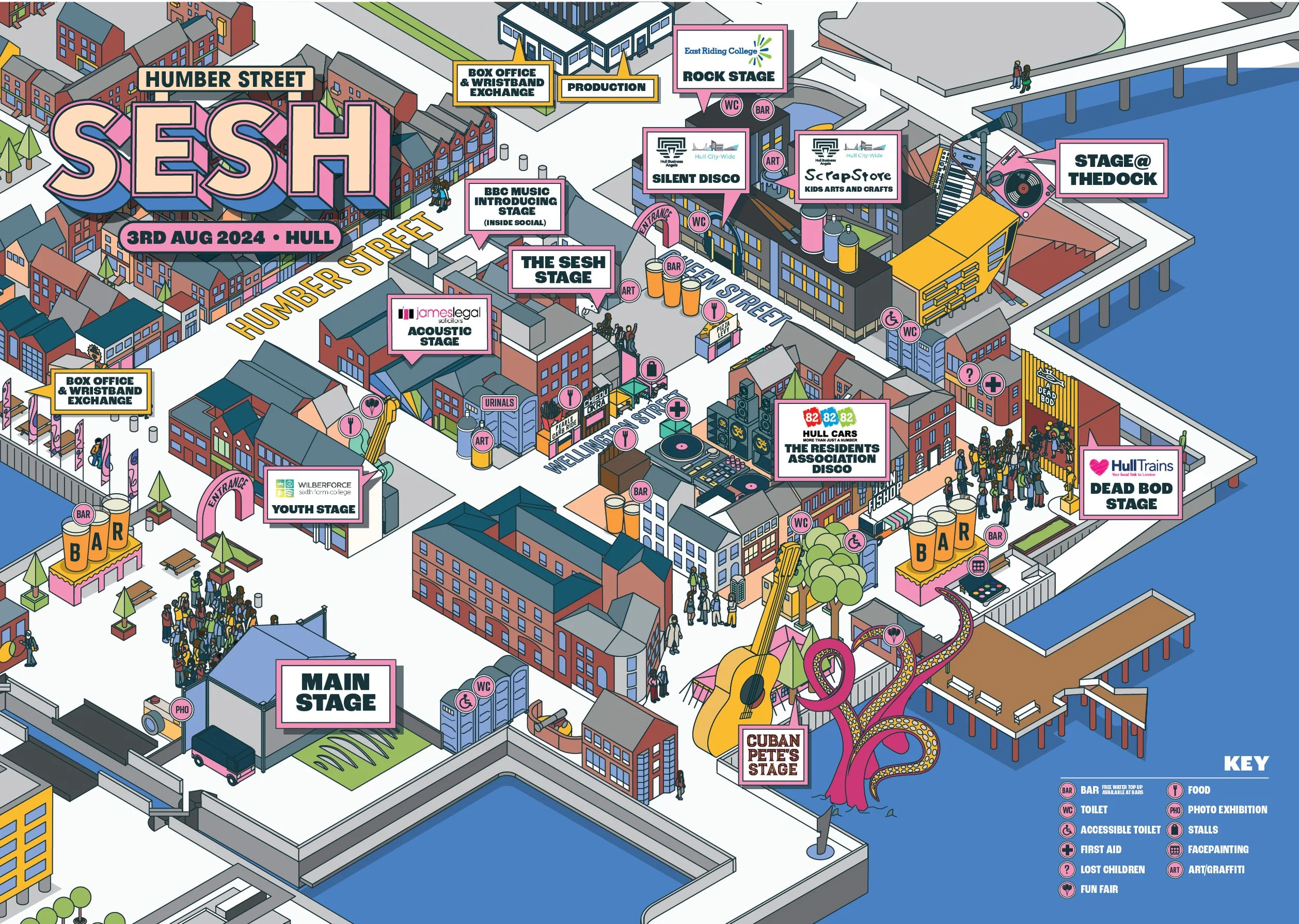2024 Festival Map — Humber Street Sesh