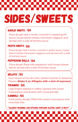 The Menu — Dough House Pizza Co.