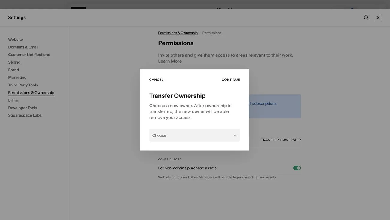How to Transfer a Squarespace Site to Another Account — Studio Founded