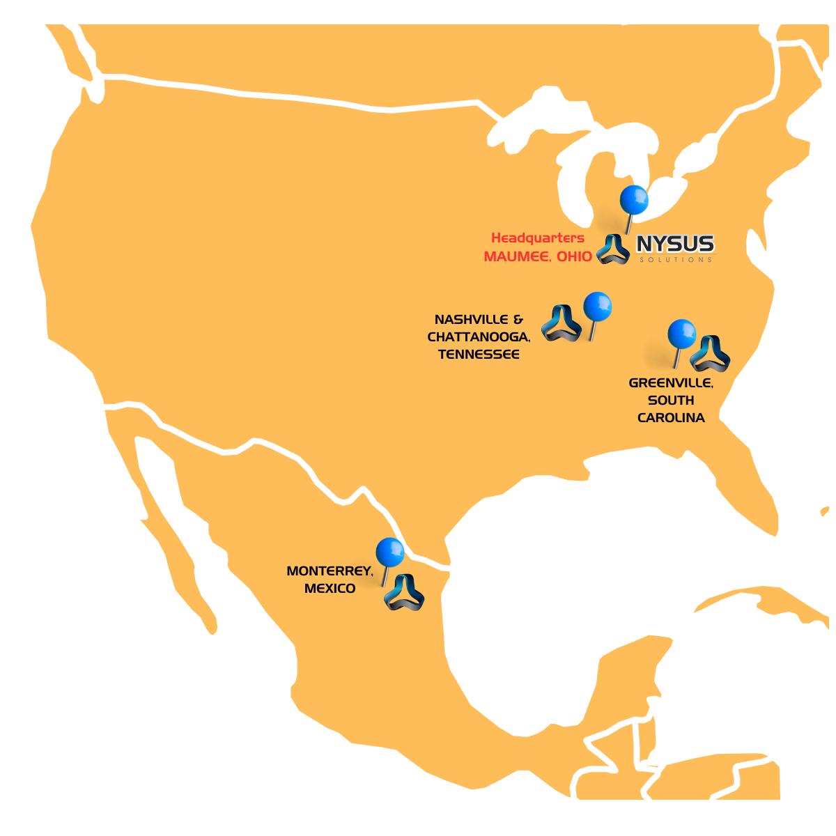 WHERE WE ARE | Locate Our Offices — Nysus Solutions
