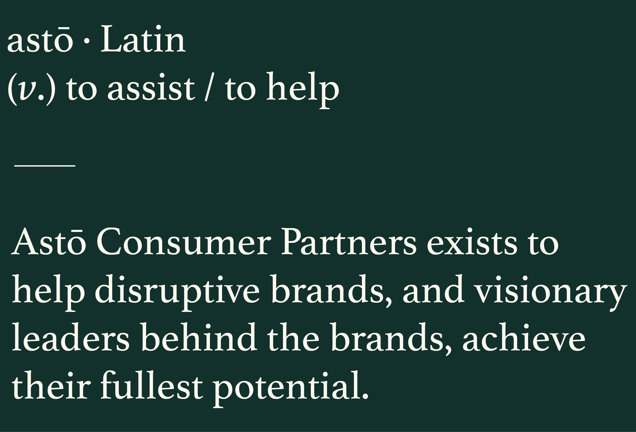 Astō Consumer Partners