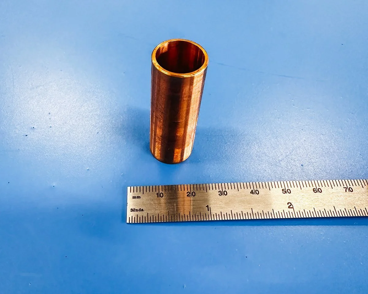 Oxygen-Free Copper Braze Bushing — VDH Manufacturing