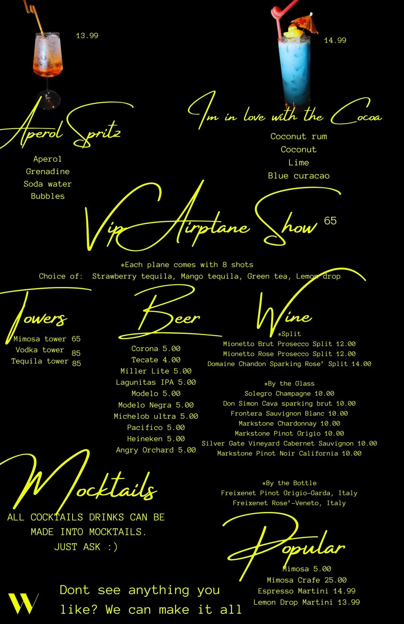 Menu — wearewonderland.com