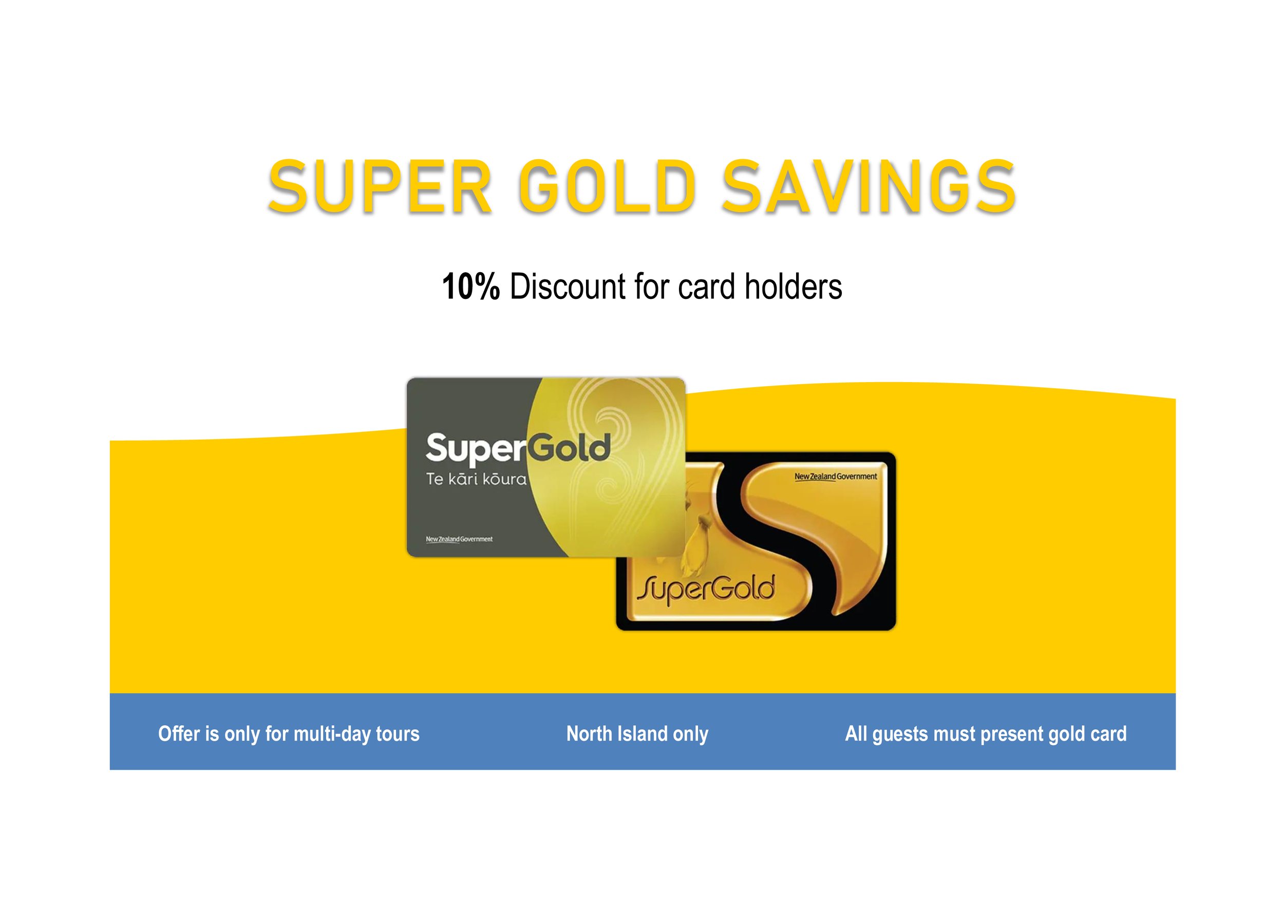NZ Gold Card Offer — Great North Tours