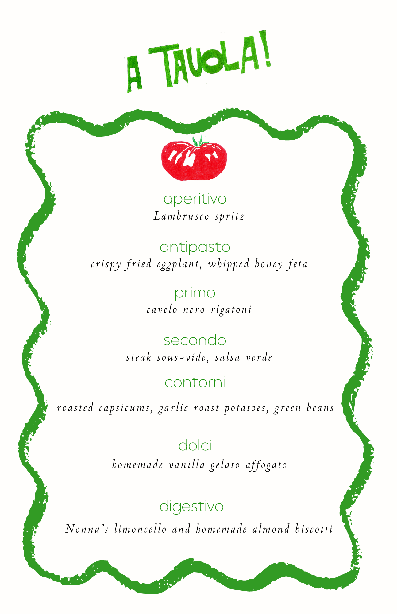 Our Menus | Seasonal & Custom Italian Dining Experiences — A Tavola!