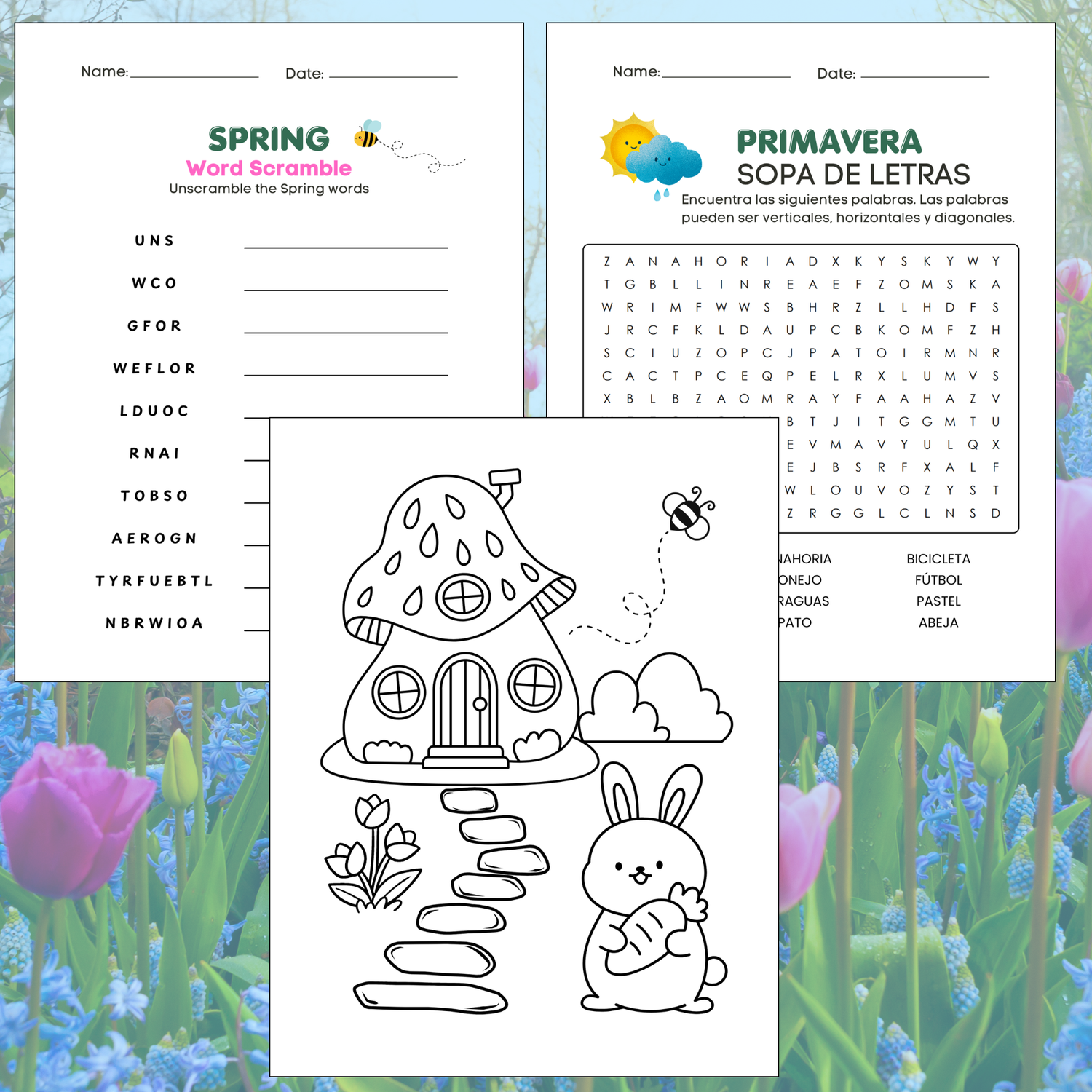Bilingual Loteria Spring Primavera — Loteria Studio - Create Custom ...