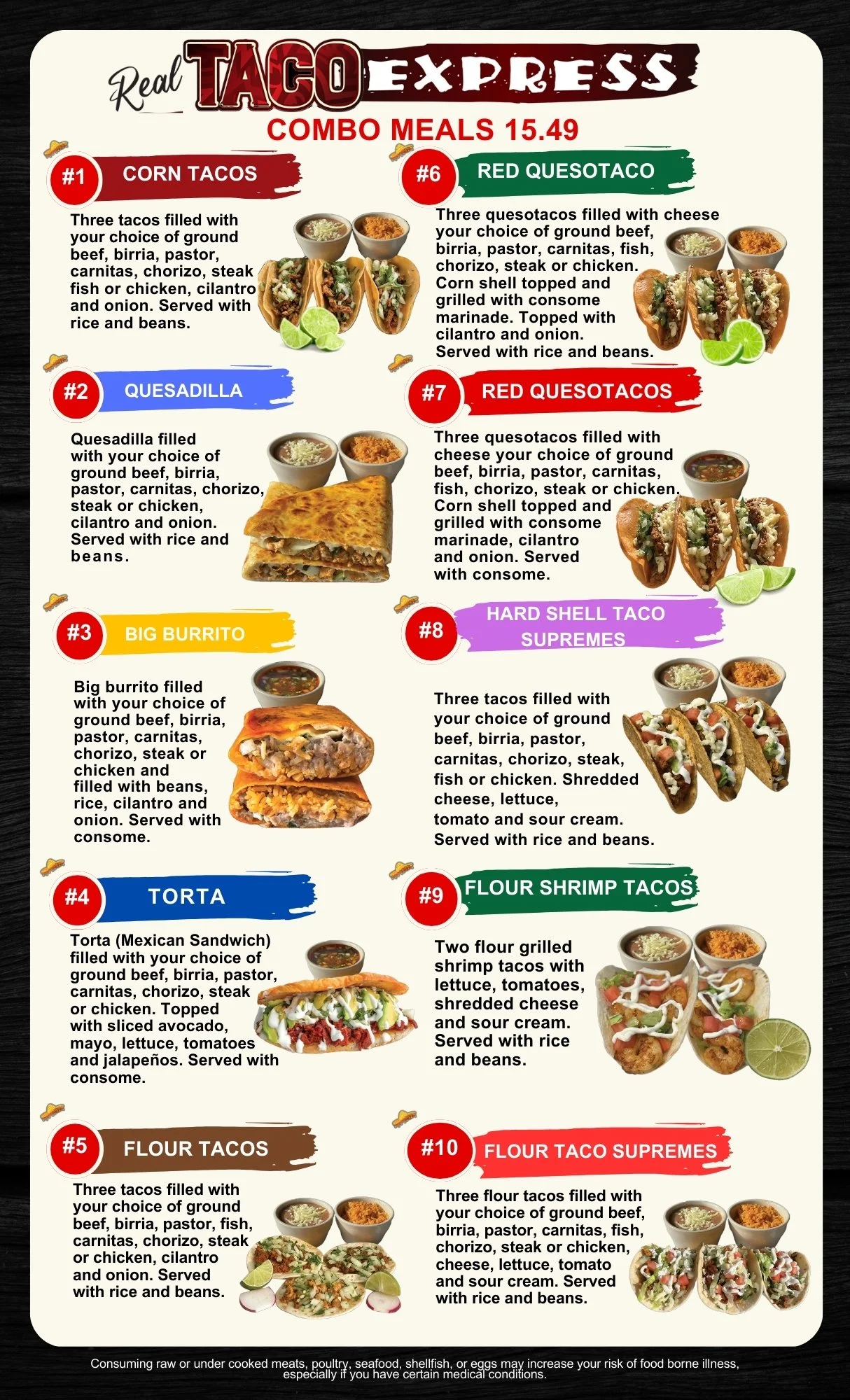 Menu — Grand Azteca