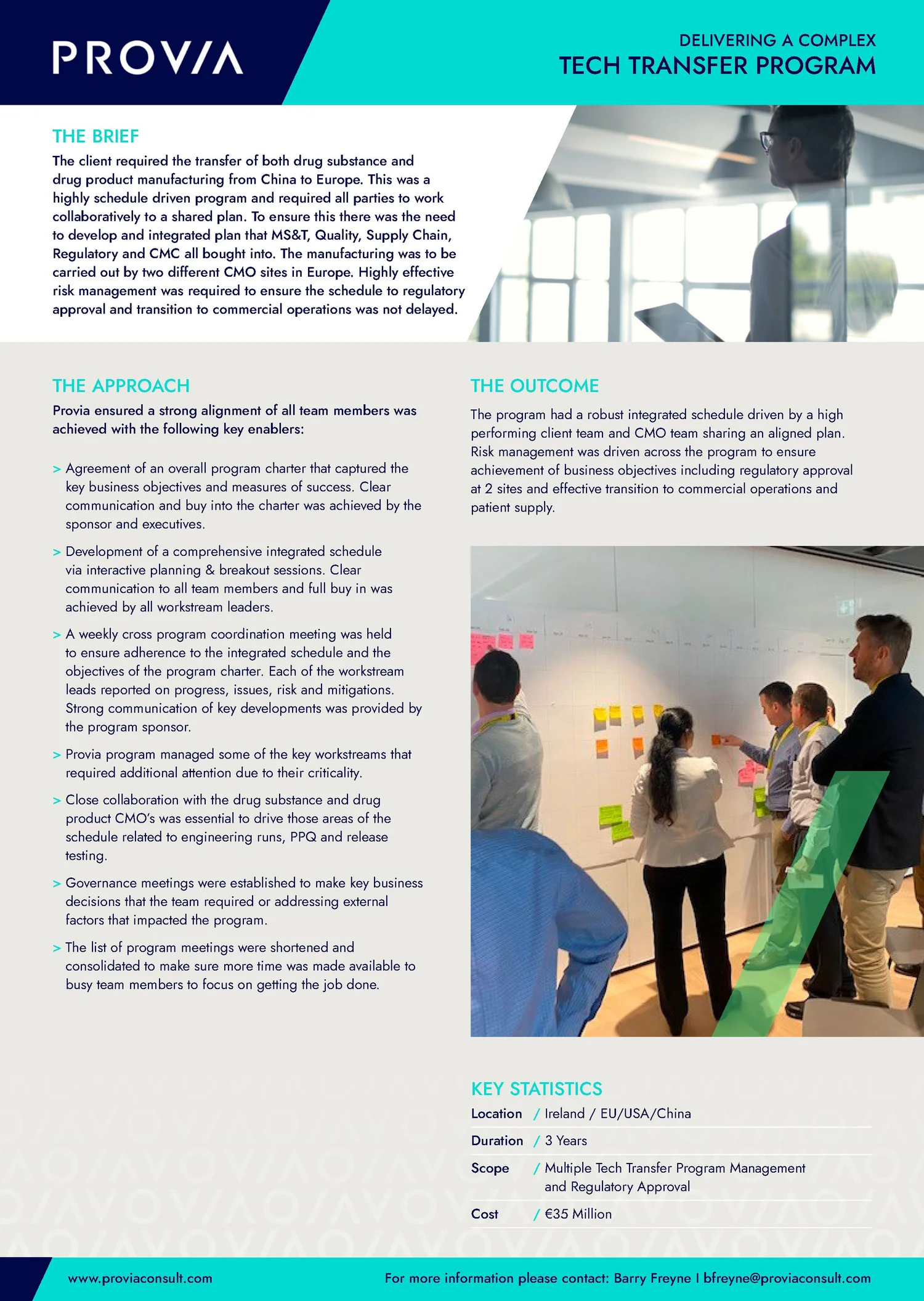 Tech Transfer program — Provia