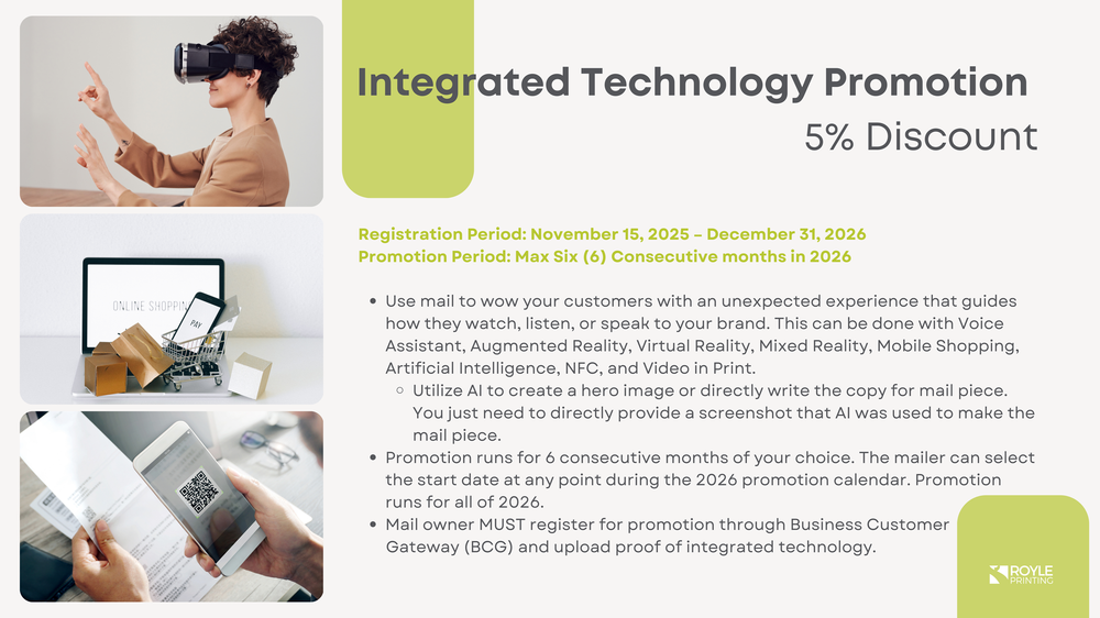 2026 USPS Postal Promotions — Royle Printing