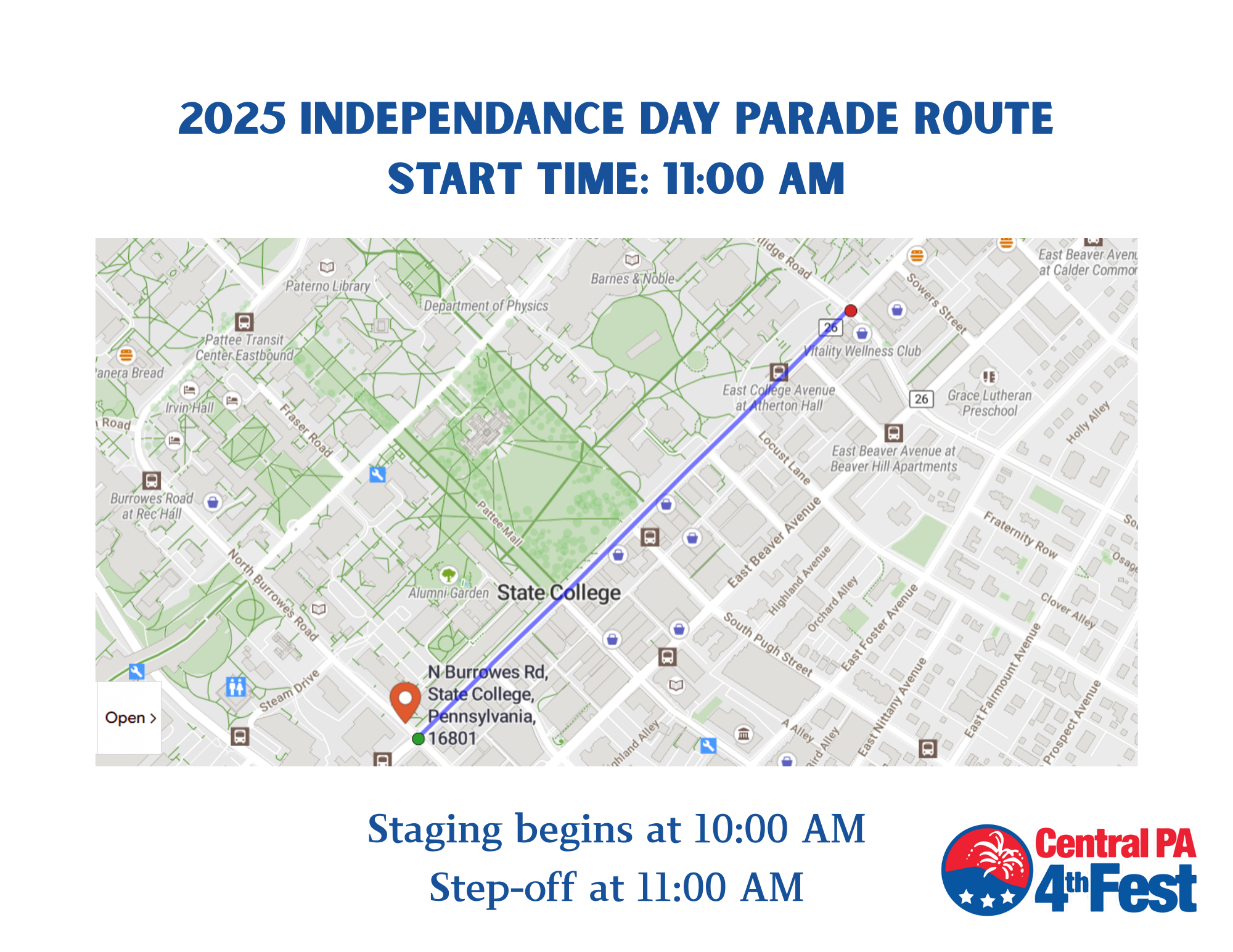 Maps — Central PA 4th Fest