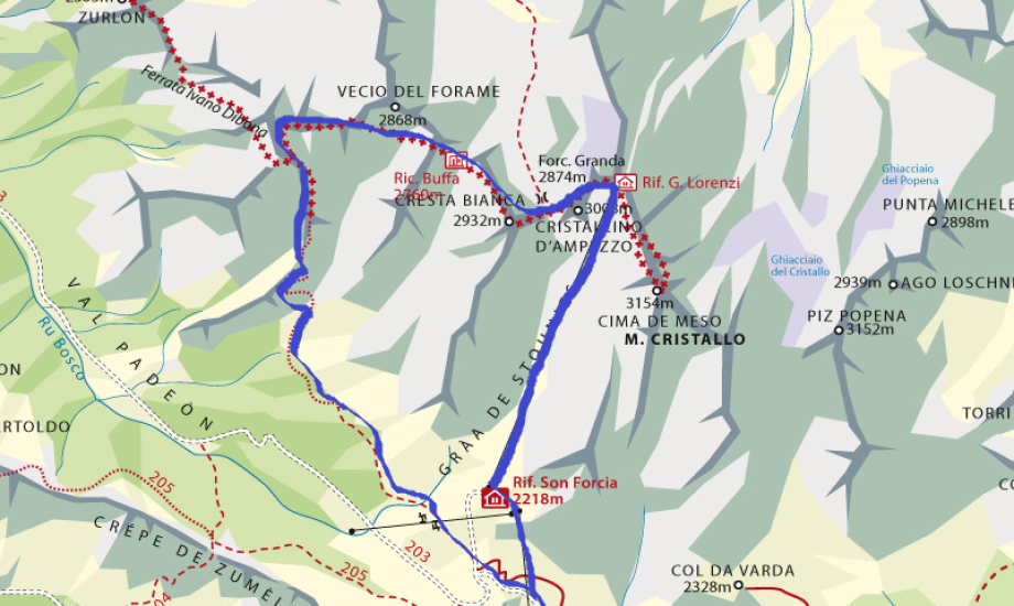 Ferrata Sentiero Ivano Dibona, Monte Cristallo — SL Treks