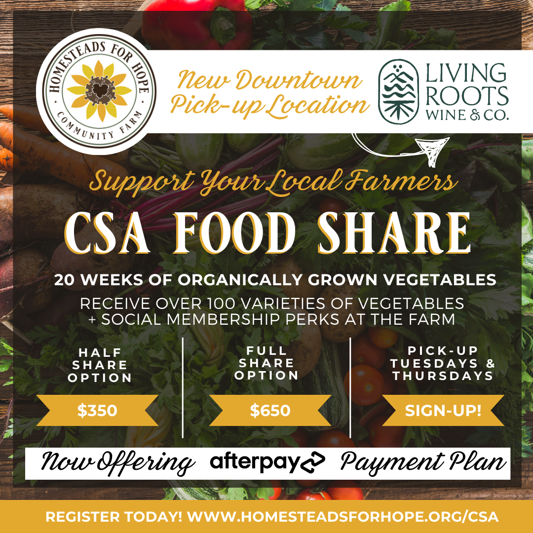 Organic Grown CSA Food Share in Rochester, NY — Homesteads for Hope
