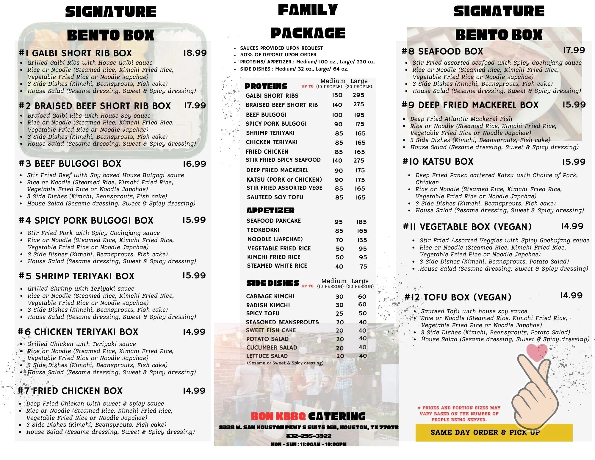 Menu — Bon KBBQ