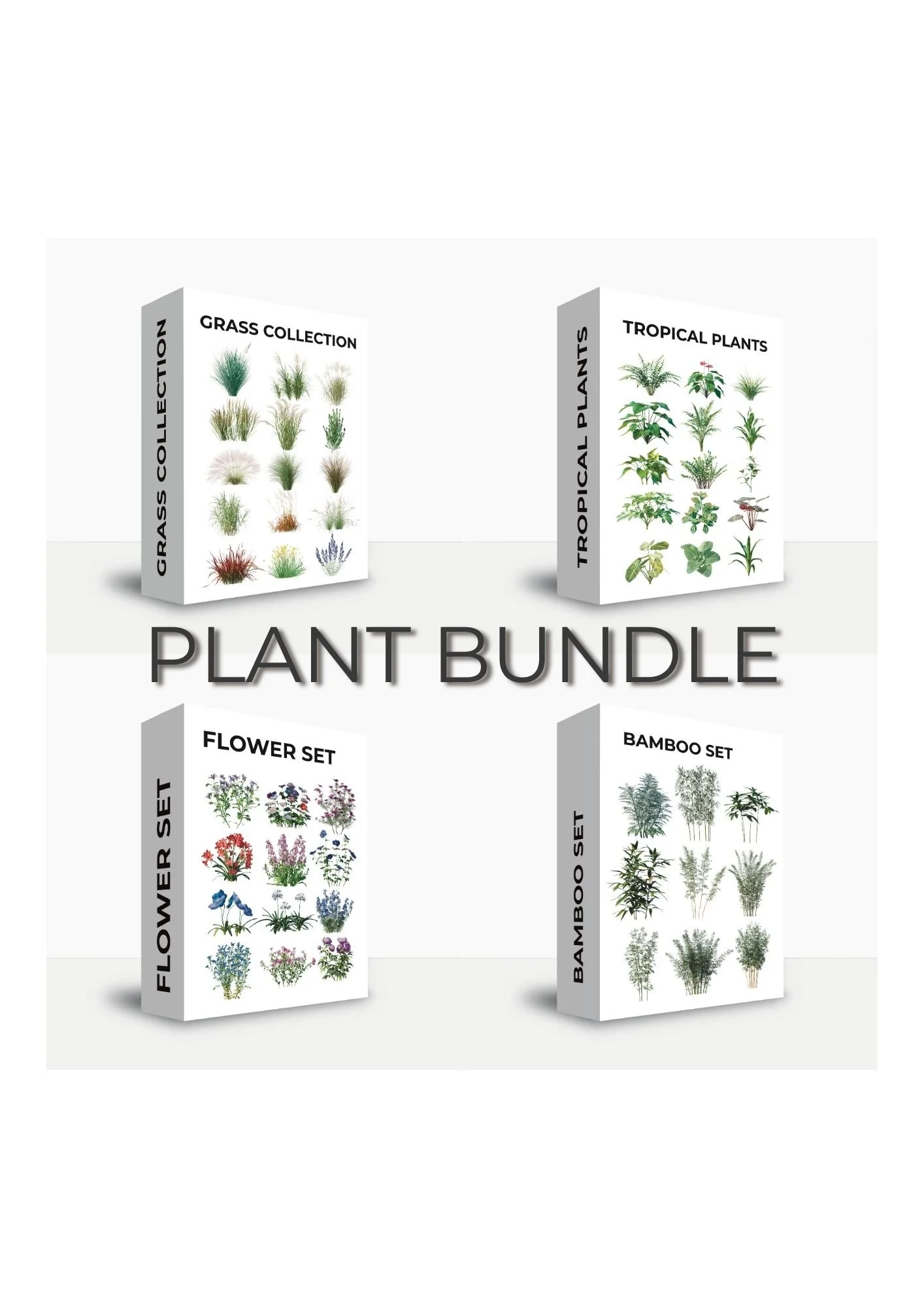 Plant Cutout Bundle — Drawnbychiara