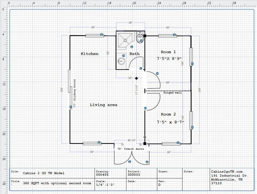 Floor Plan — Cabins2Go