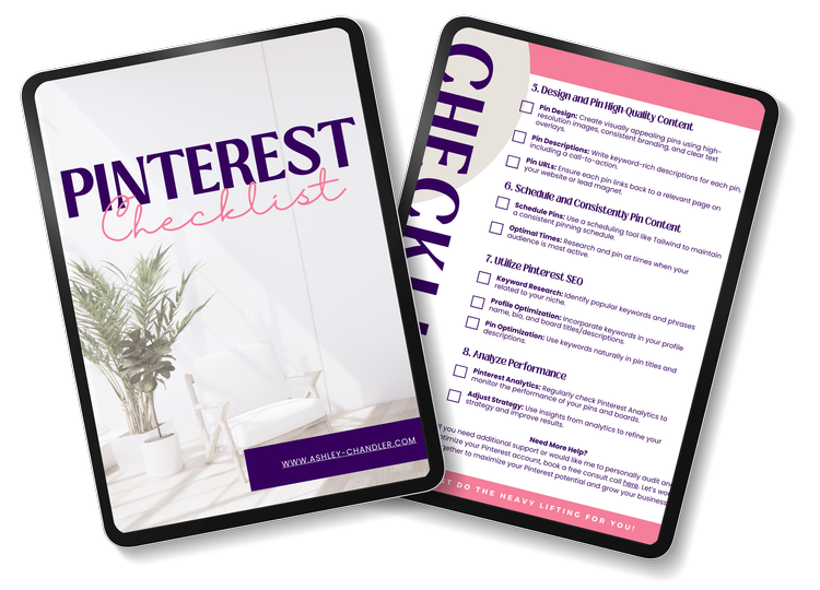 Pinterest Checklist — Ashley-Chandler
