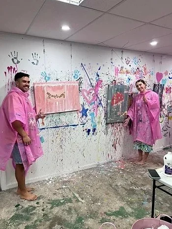 Brisbane's First Splatter Room Experience — Rosé Soirée