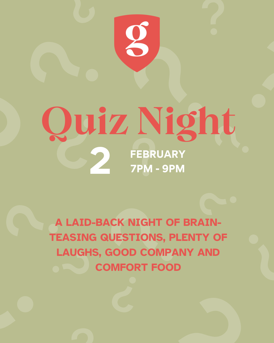 Quiz night — The George