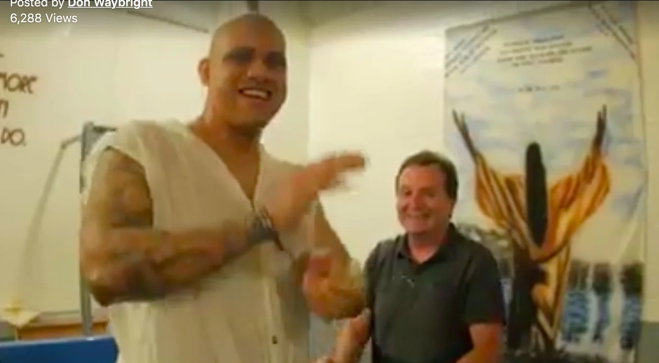 Don Waybright baptises Jesus in prison — Movements