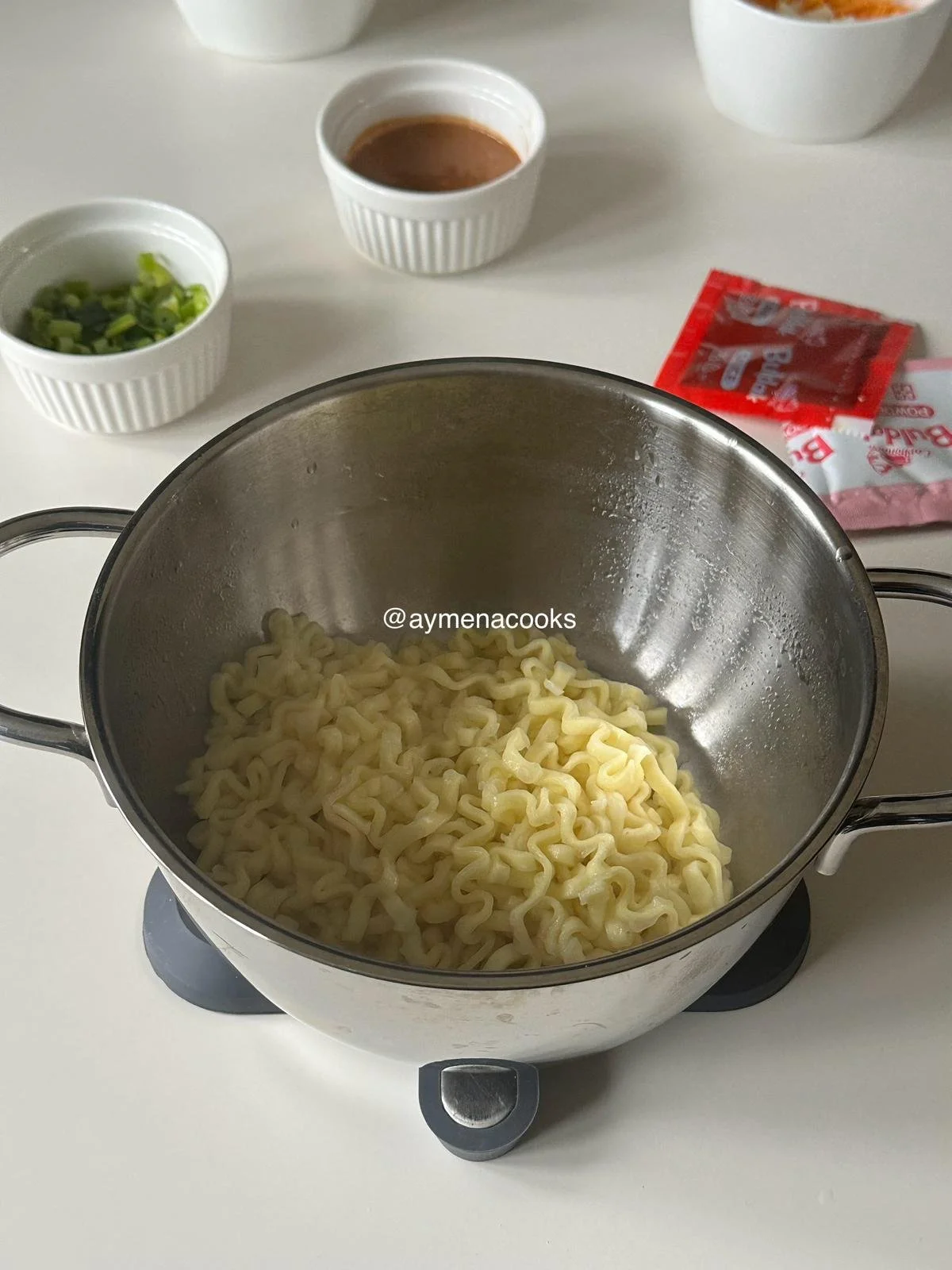 buldak ramen spring rolls — Lunch Break
