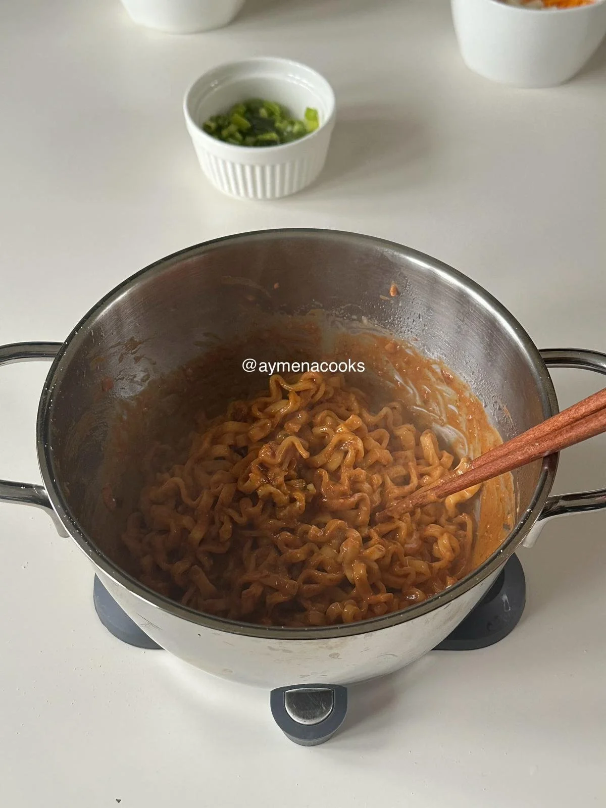 buldak ramen spring rolls — Lunch Break