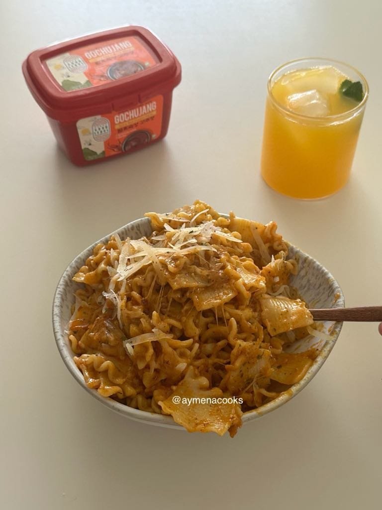 gochujang garlic butter pasta — Lunch Break
