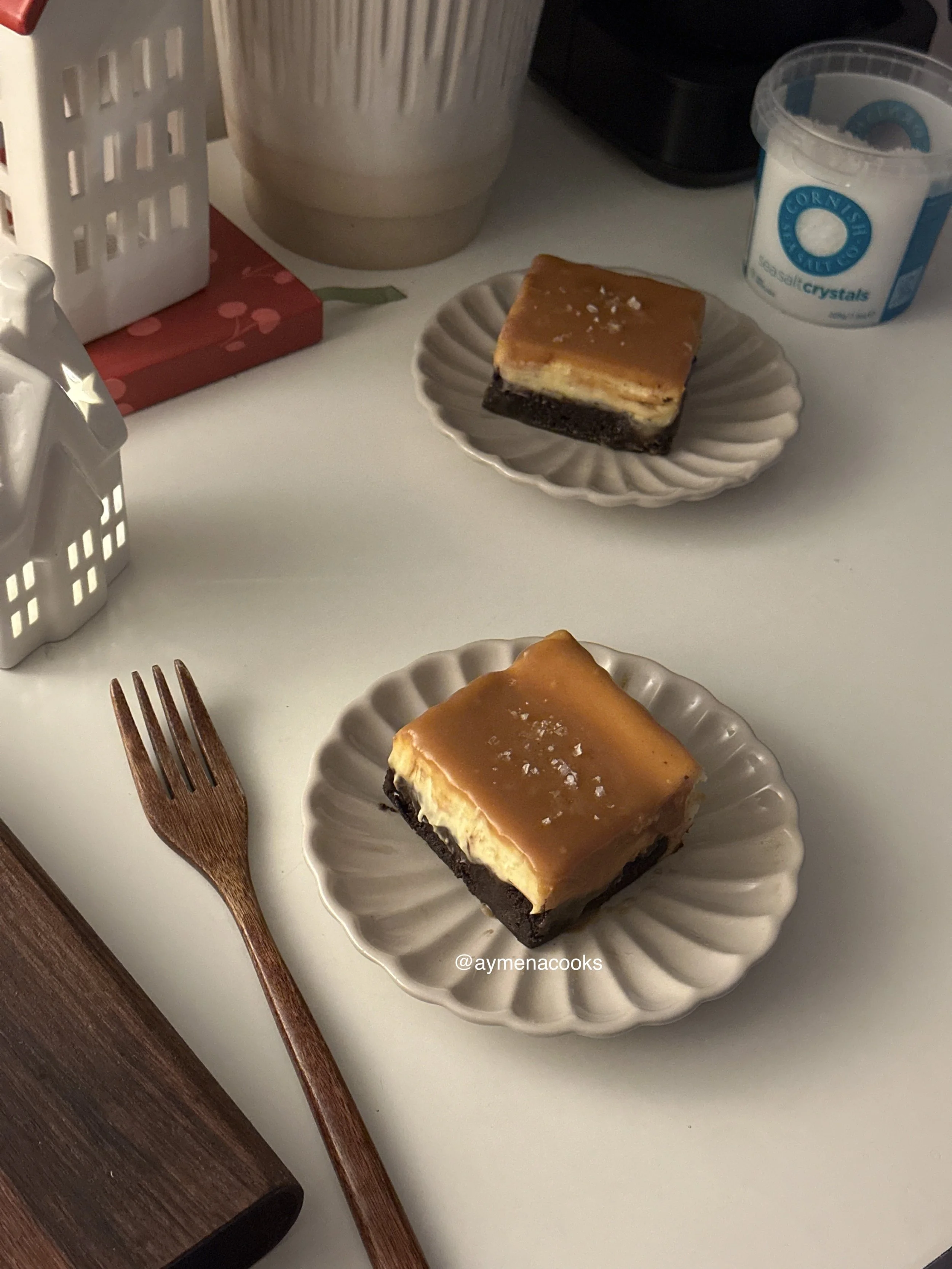 salted caramel cheesecake brownies — Lunch Break