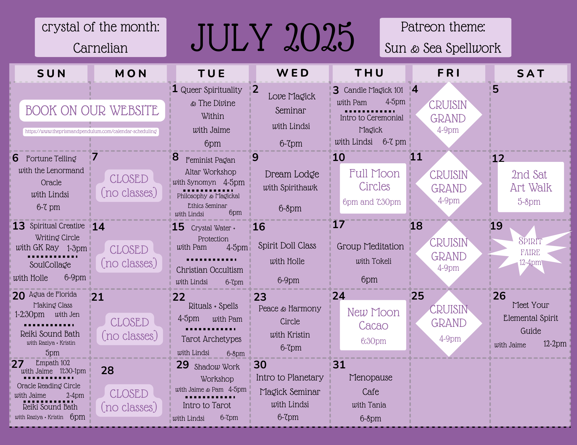 Calendar and Scheduling — The Prism and Pendulum