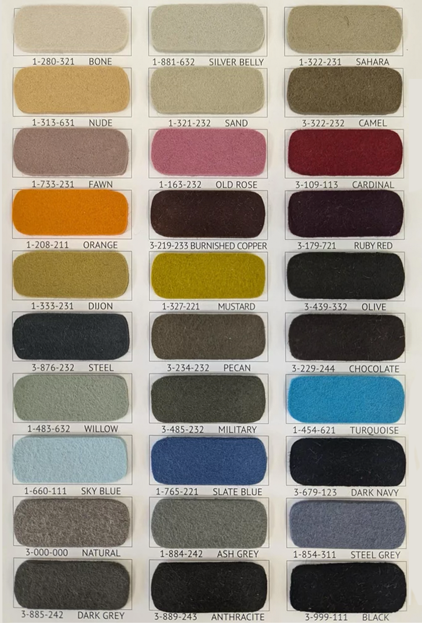 Color Chart — WOLF & FOX