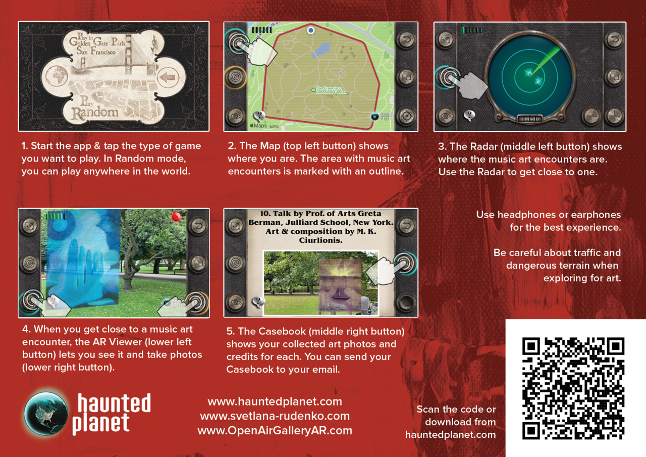 "Synaesthesia Gallery 2 AR” in San Francisco’s Golden Gate Park — Haunted Planet Studios