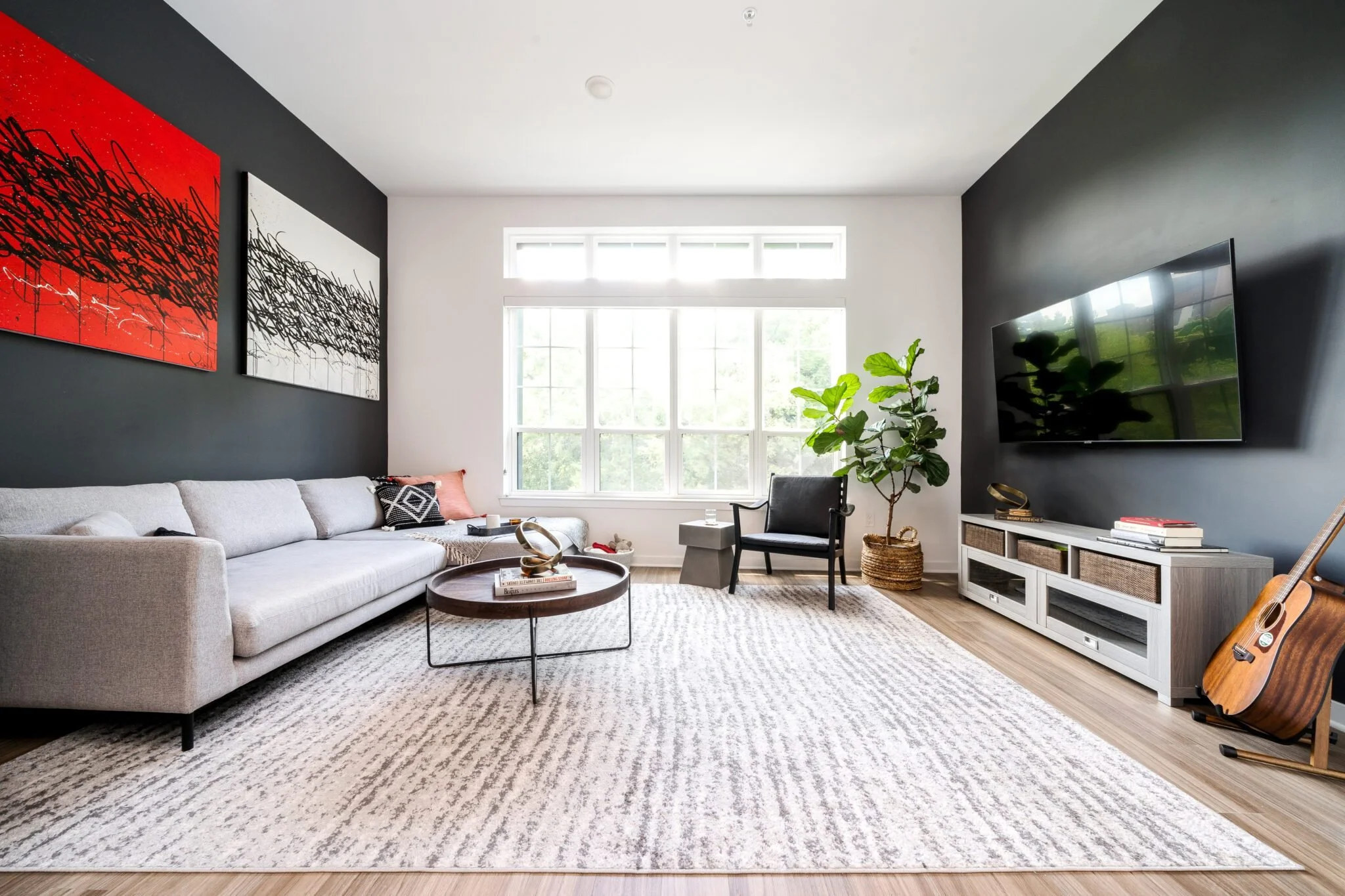 CBH Interiors — Hoboken Minimalist Bachelor Pad