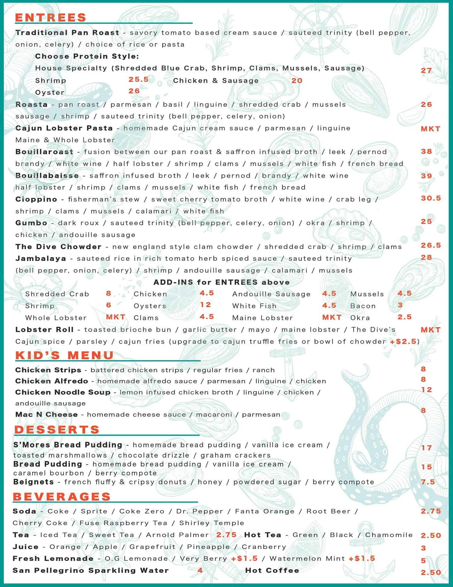 Irvine Spectrum — The Dive Oyster Bar