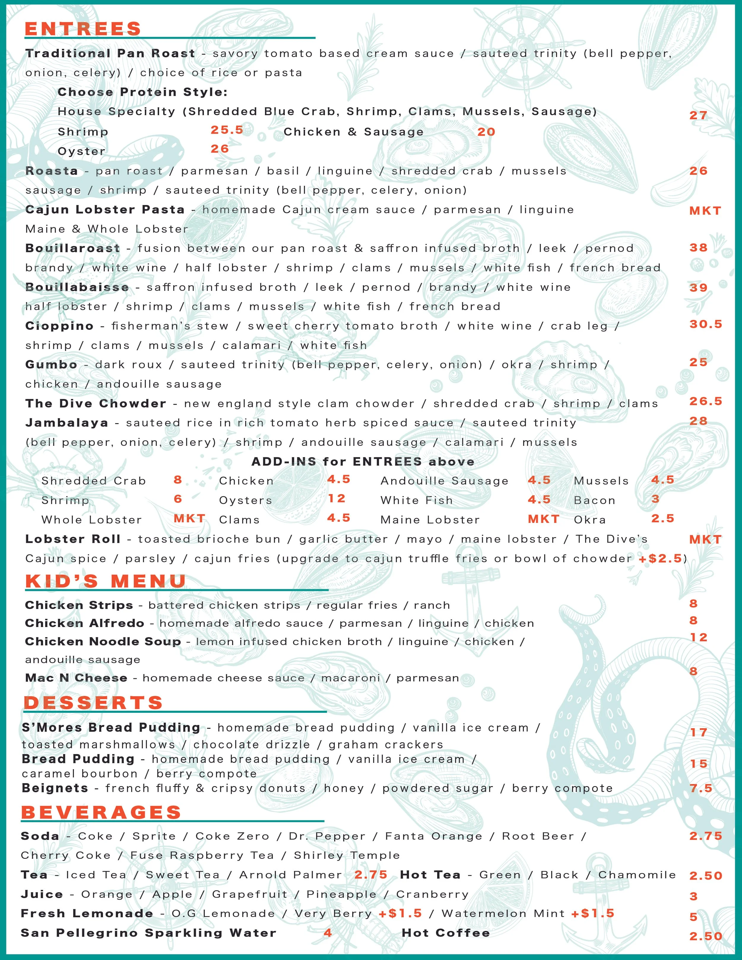 Irvine Spectrum — The Dive Oyster Bar