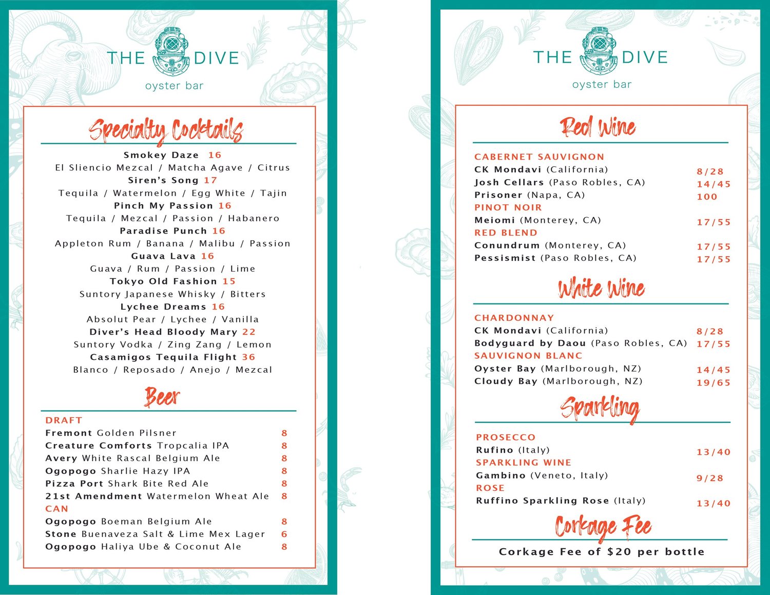 Irvine Spectrum — The Dive Oyster Bar