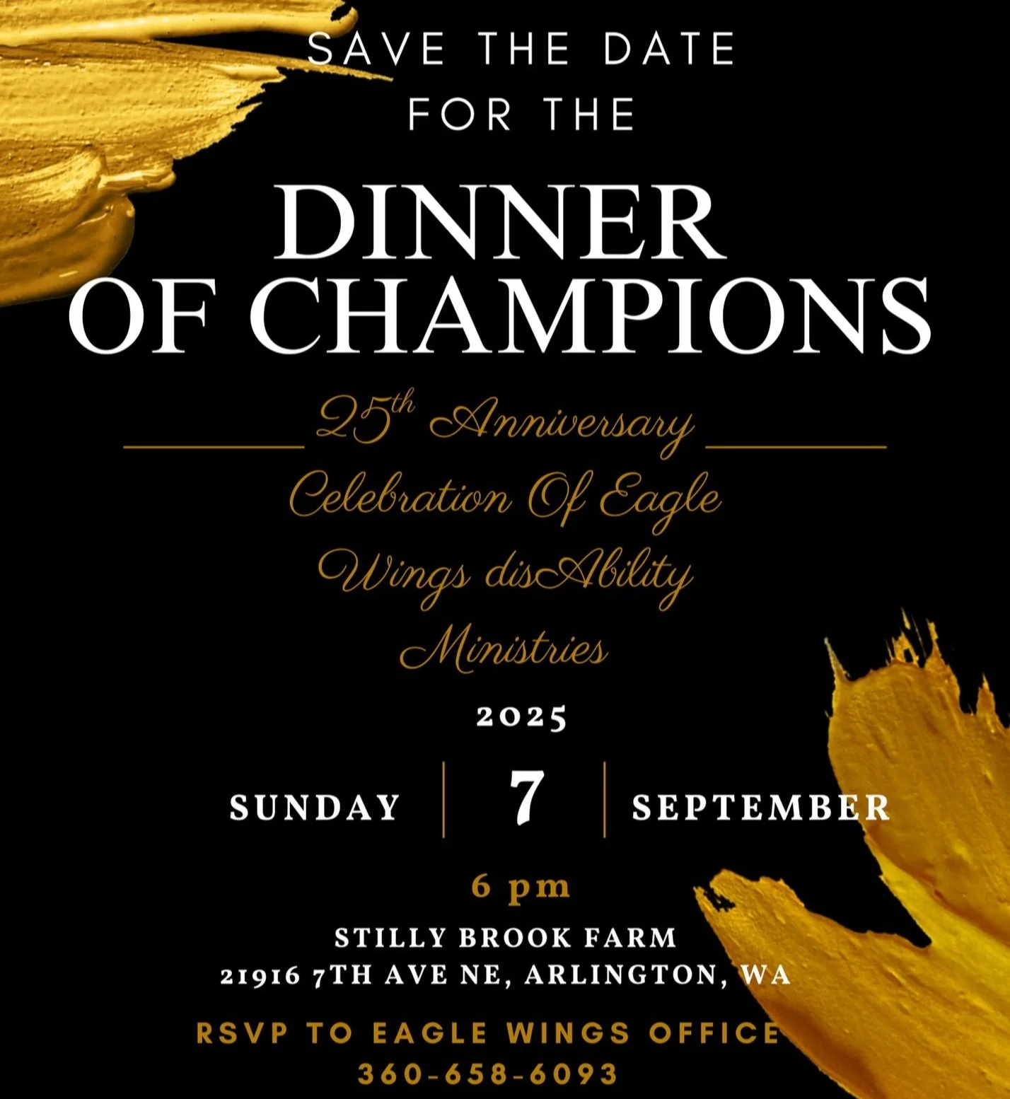 Upcoming Special Events — EAGLE WINGS