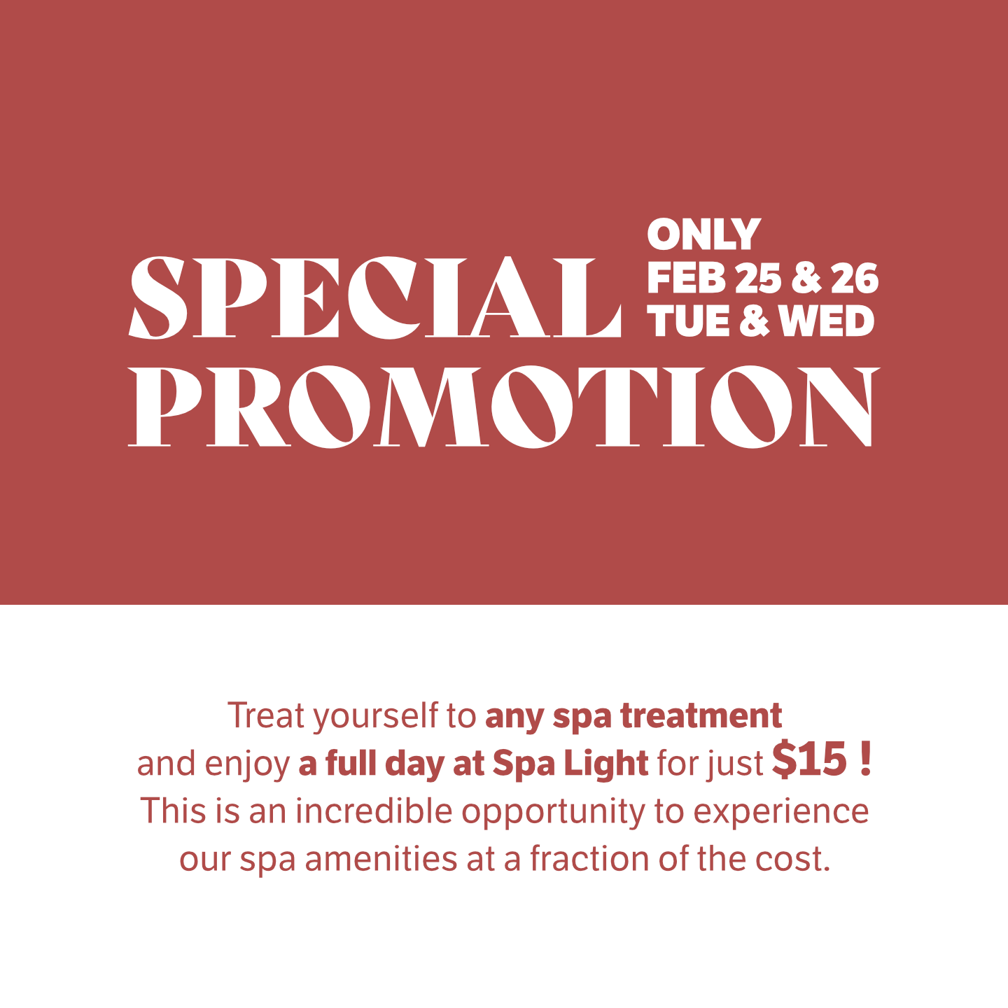 Offers — Spa Light