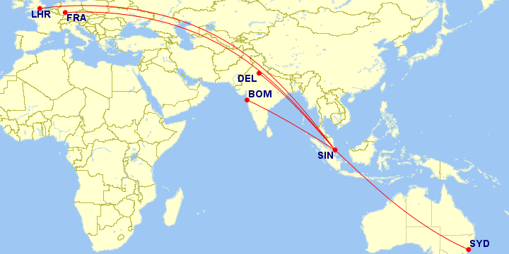 These are all Singapore Airlines routes for 2024 & 2025 — Unmatched Voyages