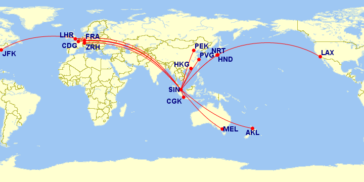 These are all Singapore Airlines routes for 2024 & 2025 — Unmatched Voyages