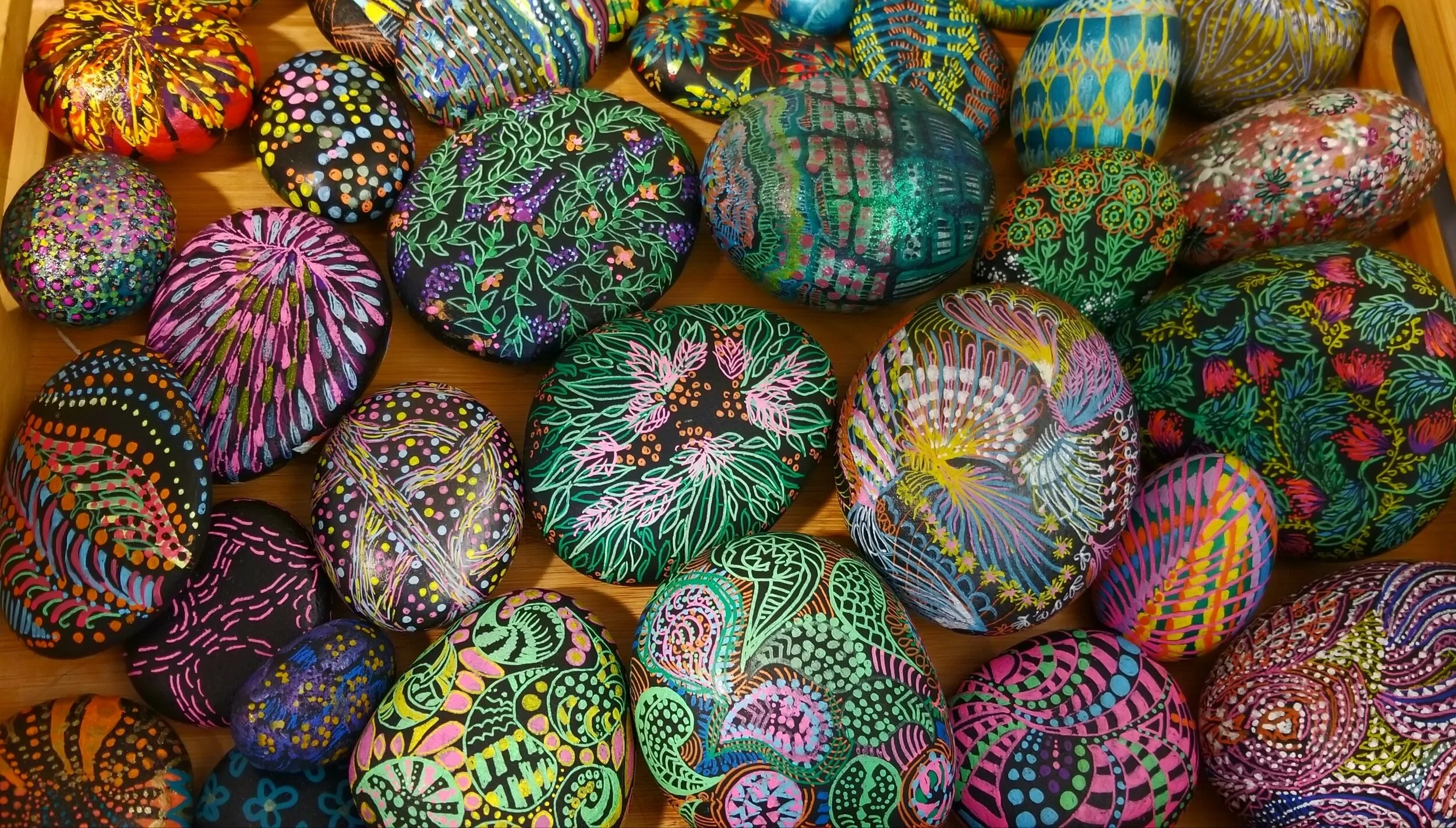 Painting River Rocks