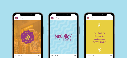Moodbox Games Brand Identity and Packaging Design — AllieMarie Design