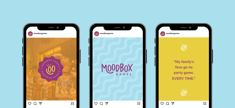 Moodbox Games Brand Identity and Packaging Design — AllieMarie Design
