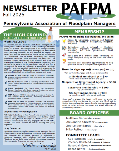 Pennsylvania Association of State Floodplain Managers