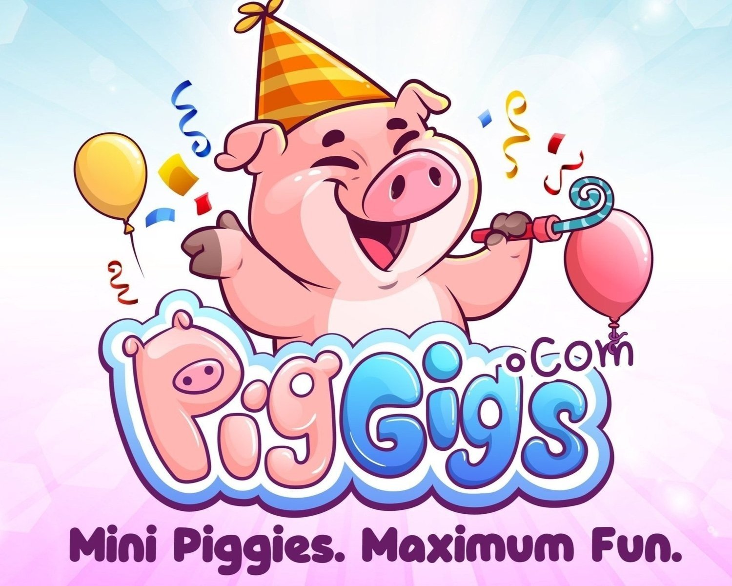 Mini-pigs make the party unique and fun. Your bash will be one to remember!