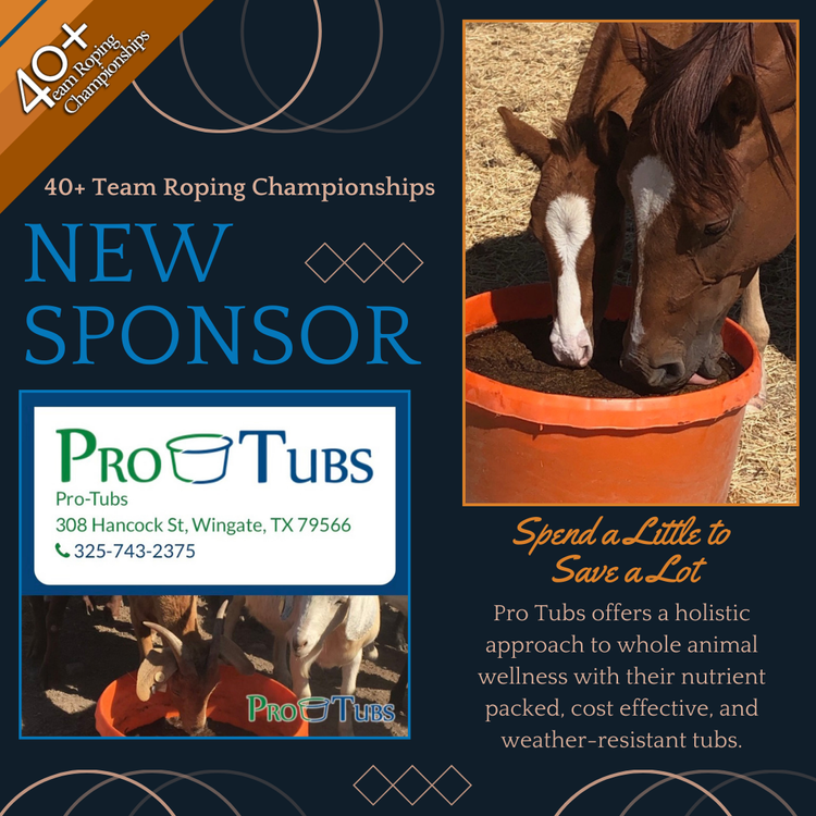 Sponsor Spotlight: Pro Tubs — 40+ Team Roping Championships
