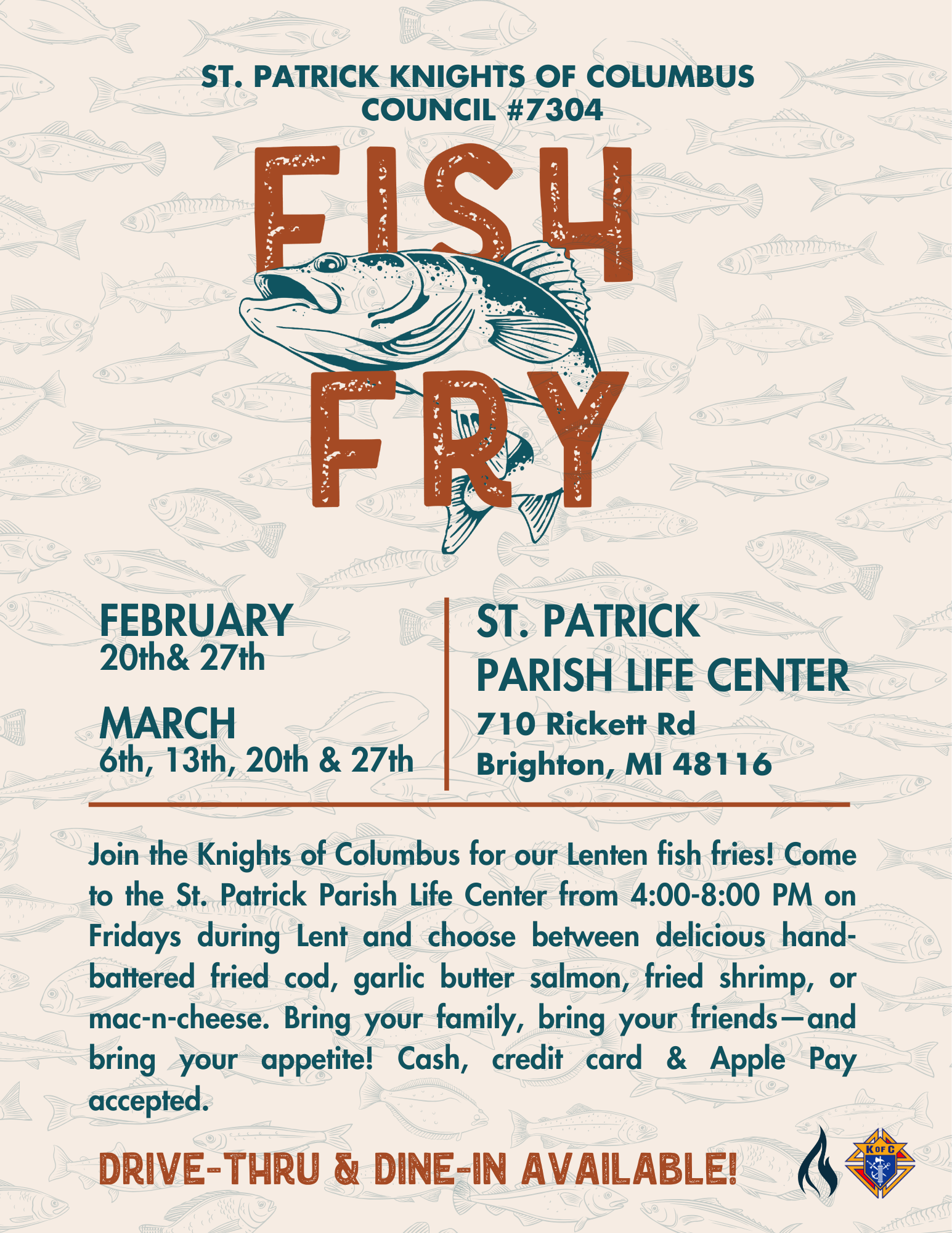 Knights of Columbus Fish Fry — St. Patrick Catholic Parish