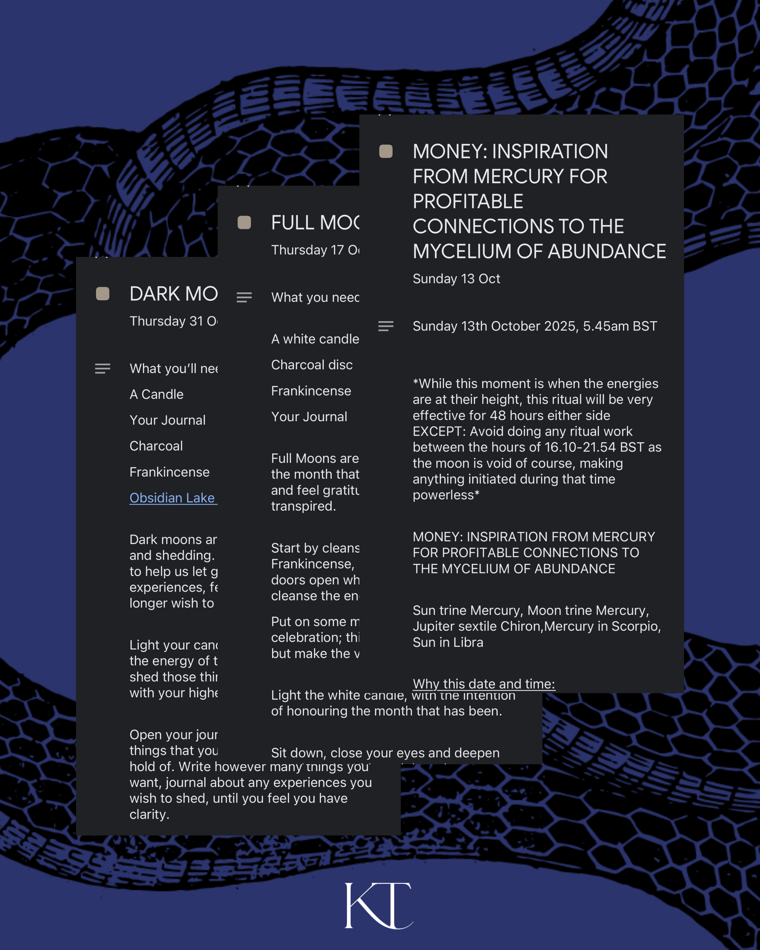MAGICAL CEREMONY CALENDAR — Dr Kate Tomas
