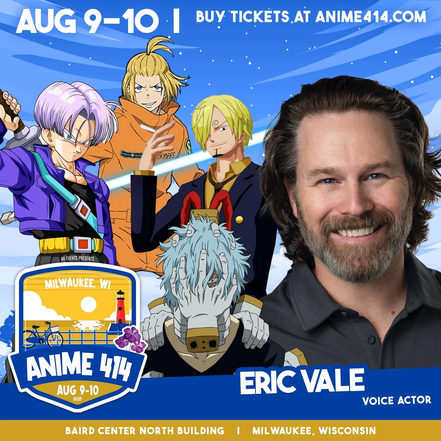 Milwaukee Anime Convention - Anime 414 August 10-11, 2024 Baird Center
