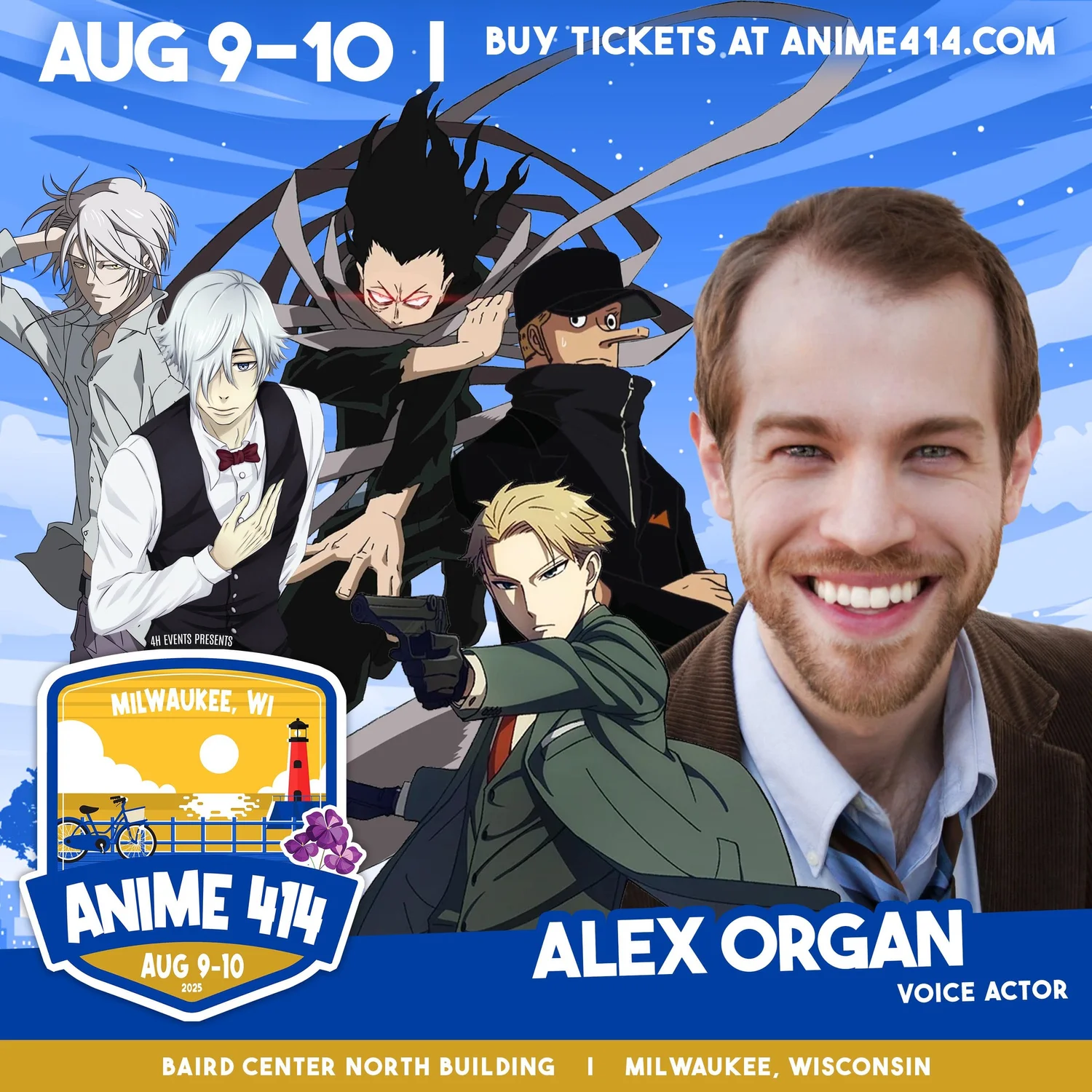 Milwaukee Anime Convention - Anime 414 August 9-10, 2025 Baird Center