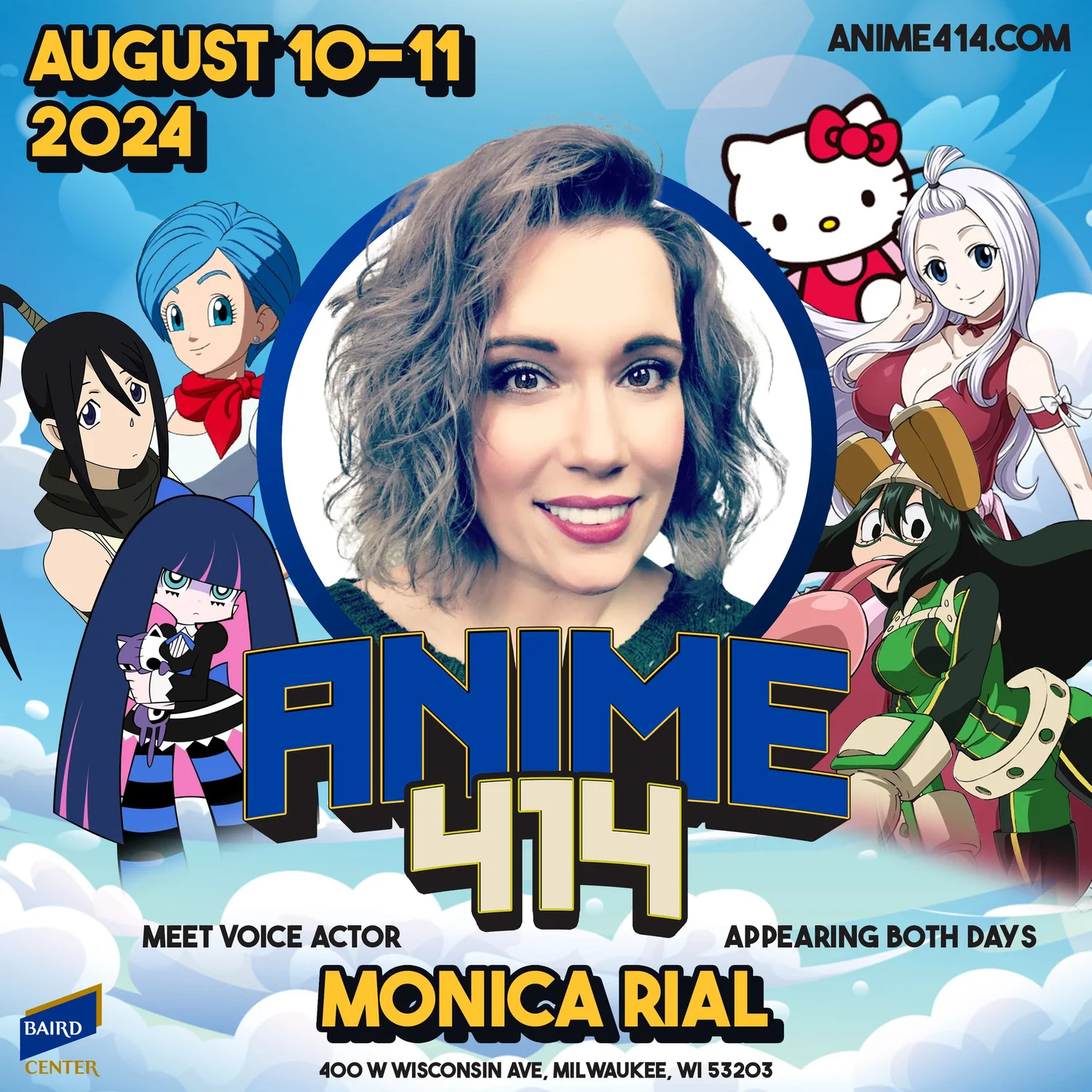 Milwaukee Anime Convention - Anime 414 August 10-11, 2024 Baird Center